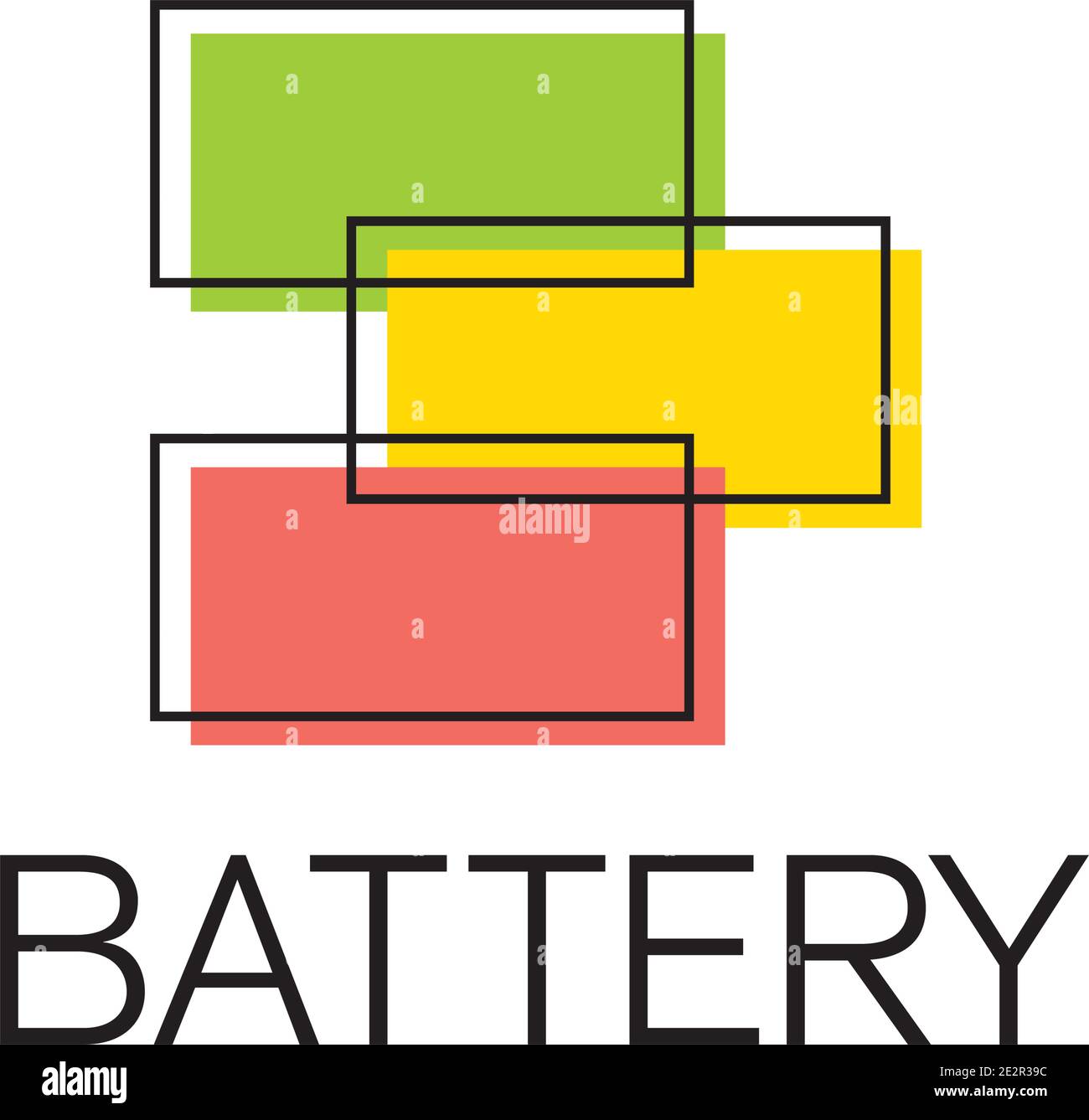 Vector logo of electric battery, charge Stock Vector Image & Art - Alamy