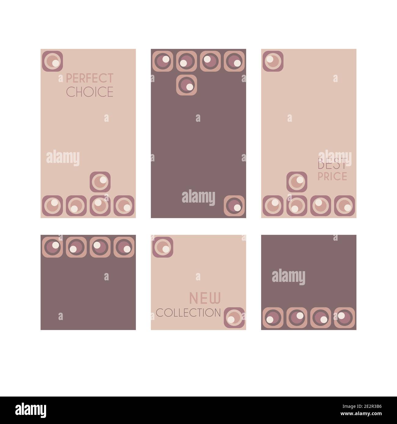 Modern decorative vector frames. Editable design templates for web ...