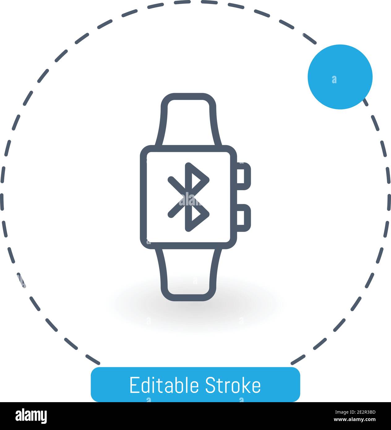 bluetooth vector icon editable stroke outline icons for web and mobile ...