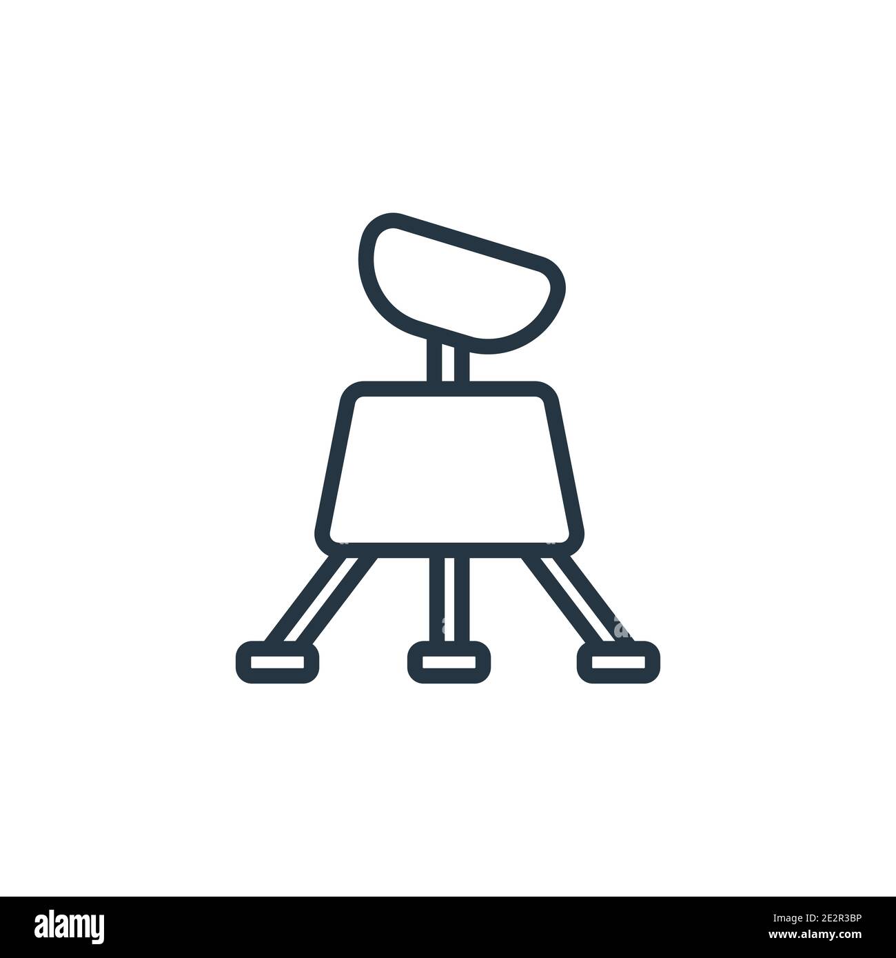 Dioptra outline vector icon. Thin line black dioptra icon, flat vector ...