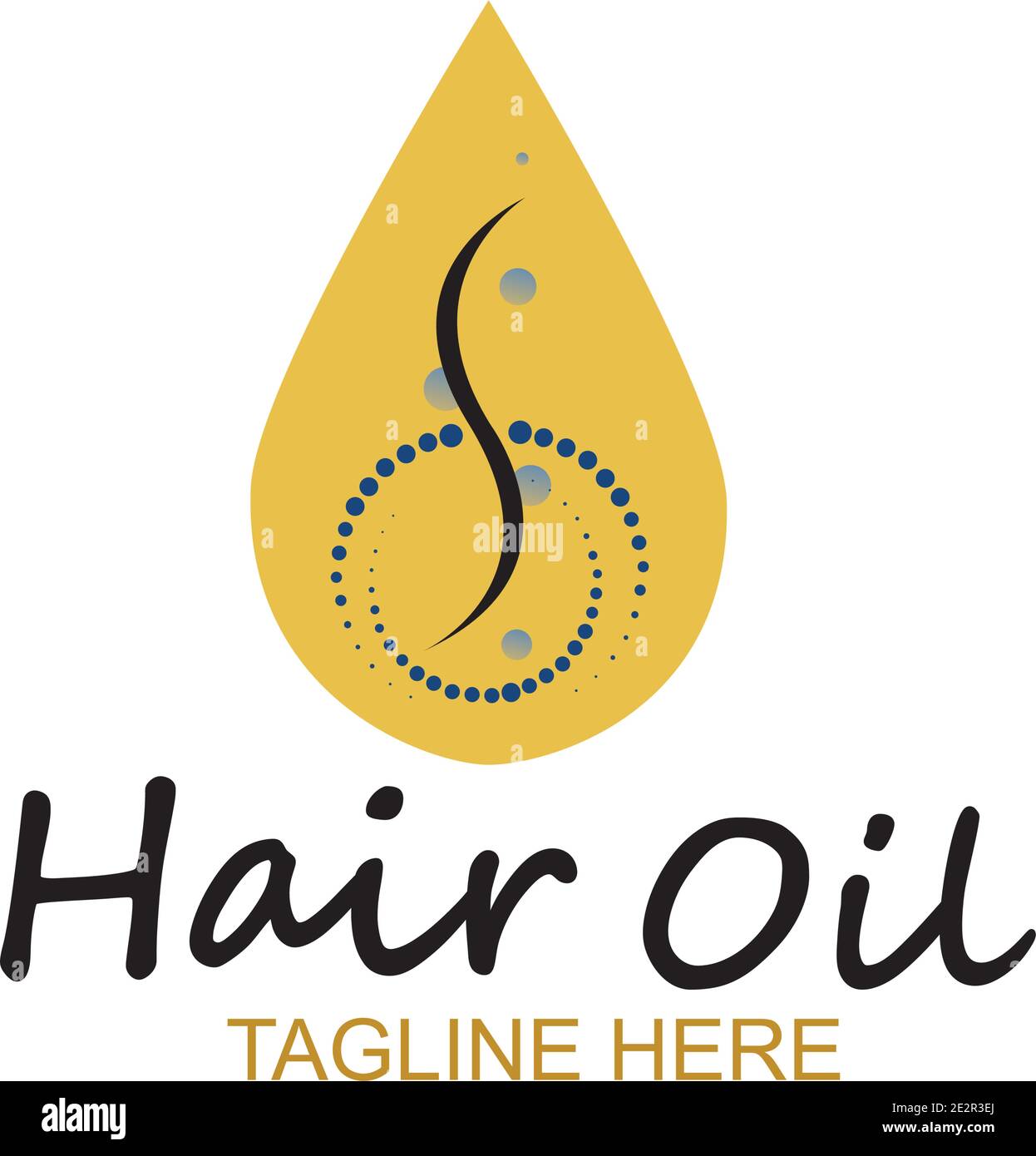 hair oil logo illustration design template Stock Vector Image & Art - Alamy