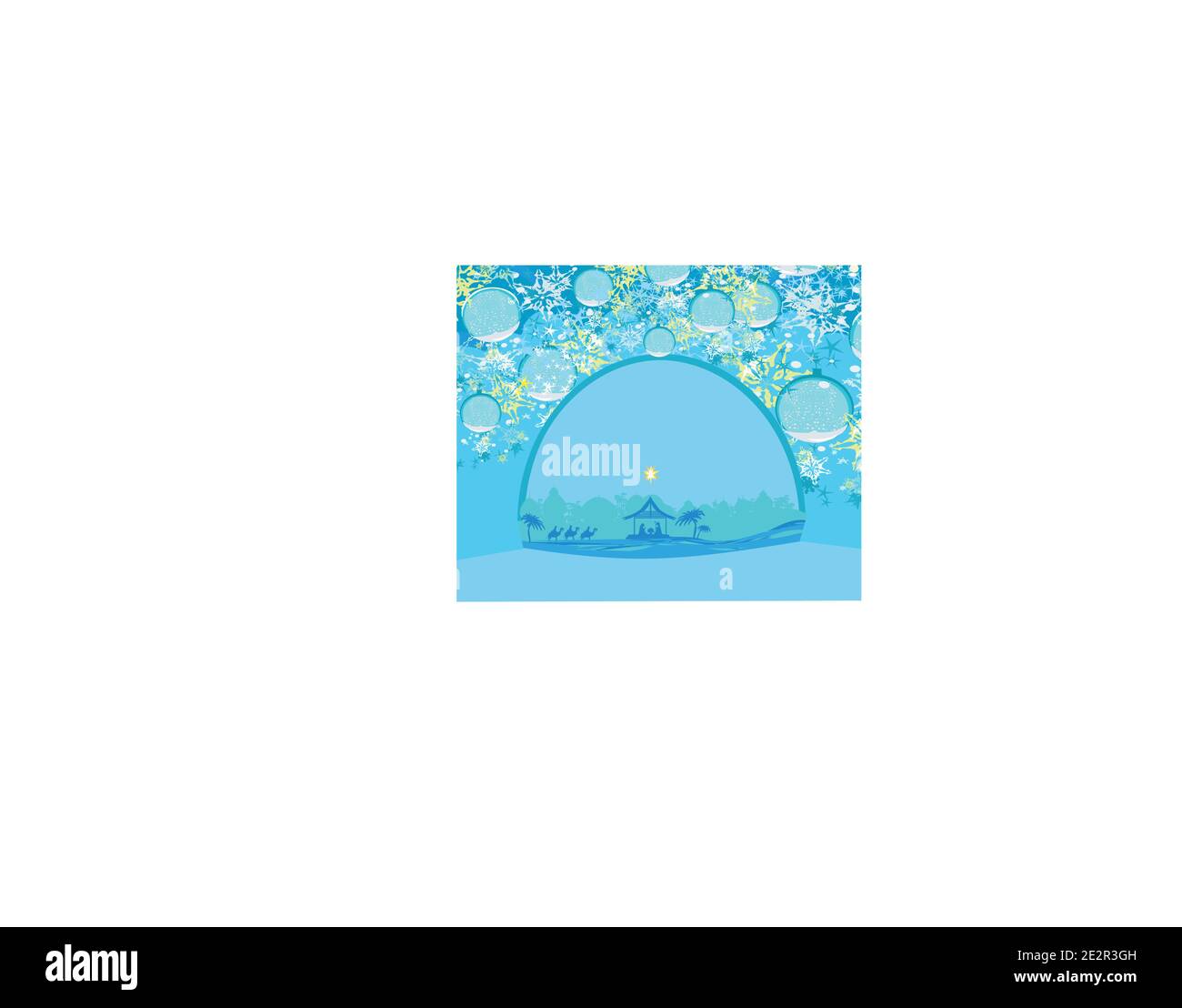 Birth of Jesus in Bethlehem - abstract card Stock Vector Image & Art ...