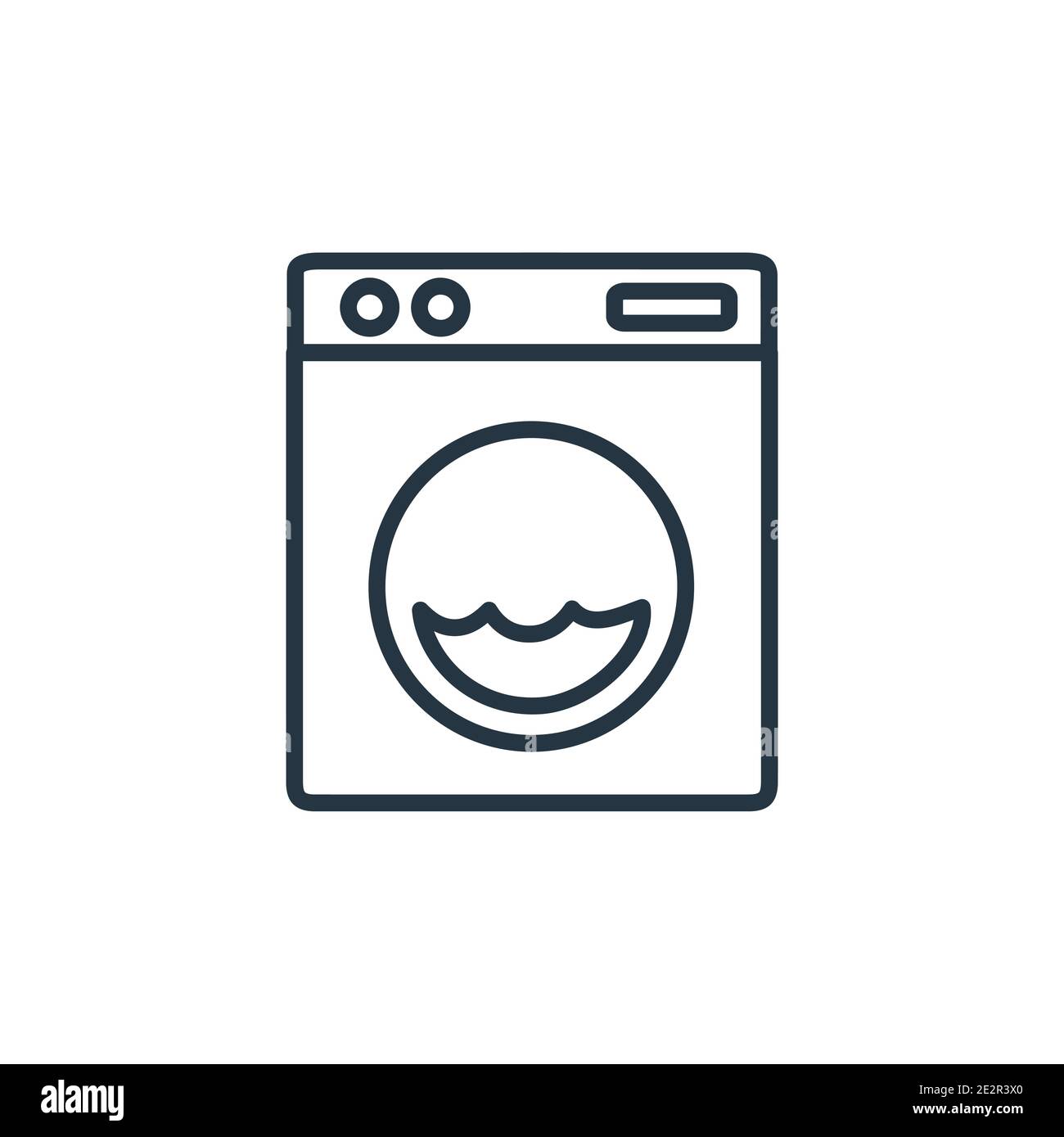 Wash outline vector icon. Thin line black wash icon, flat vector simple ...