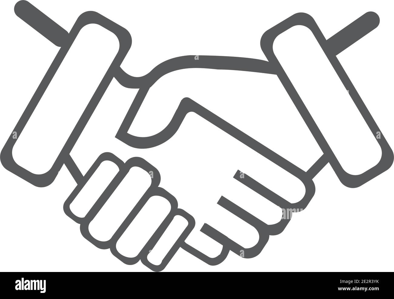 Hand Shake logo template Stock Vector Image & Art - Alamy