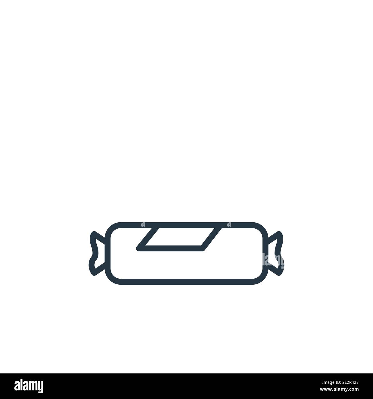Bolster outline vector icon. Thin line black bolster icon, flat vector simple element ...
