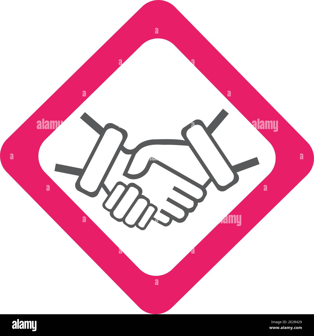 Hand Shake logo template Stock Vector Image & Art - Alamy