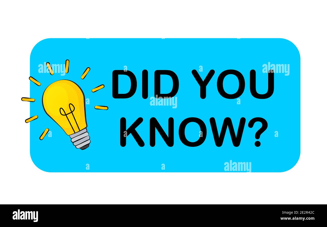 Did You Know Clipart