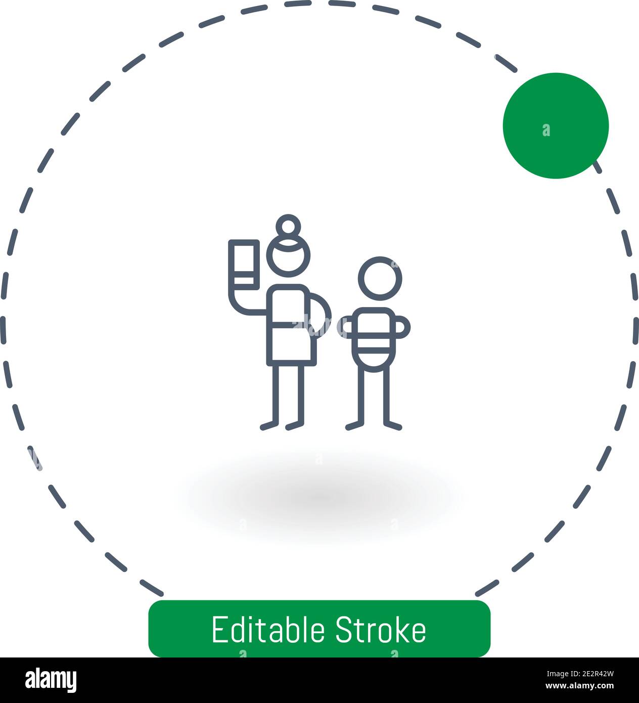 neglect vector icon editable stroke outline icons for web and mobile ...