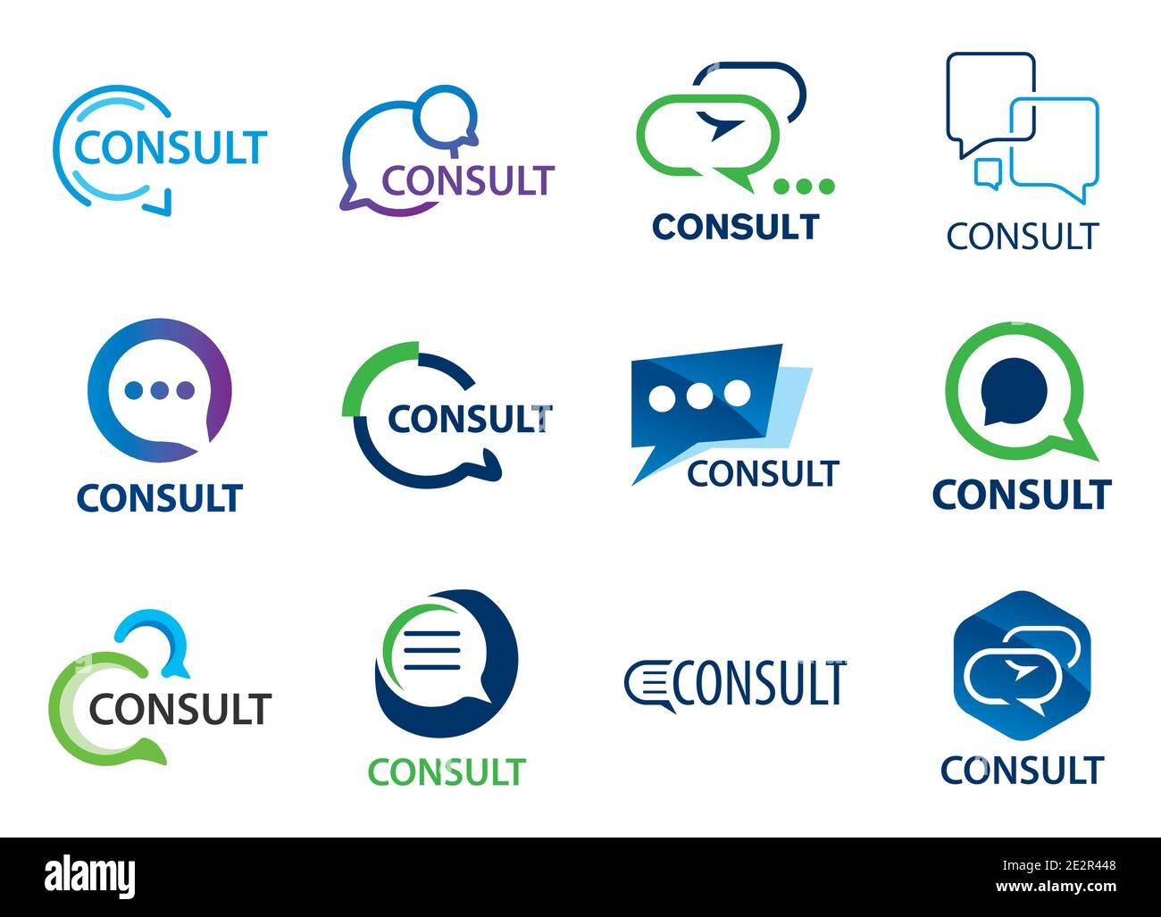 Vector logo of the consulting service Stock Vector Image & Art - Alamy