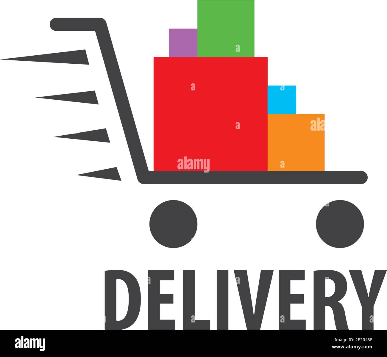 Vector logo of the delivery and transportation service Stock Vector ...