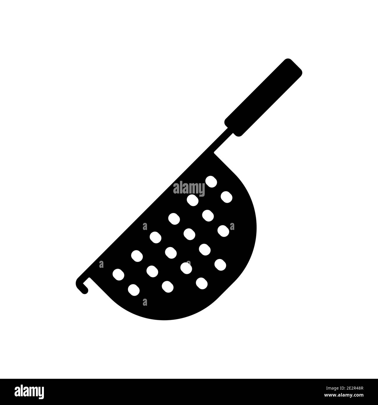Colander vector glyph icon. Kitchen appliance. Graph symbol for cooking ...