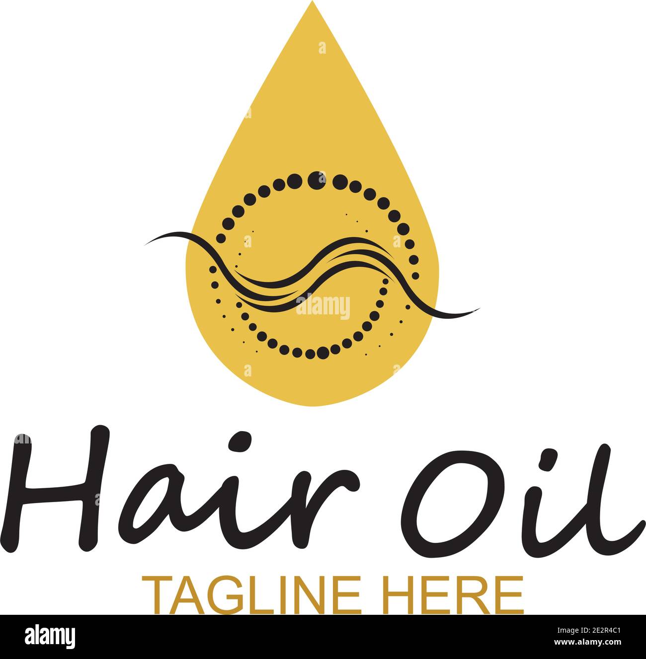 hair oil logo illustration design template Stock Vector Image & Art - Alamy