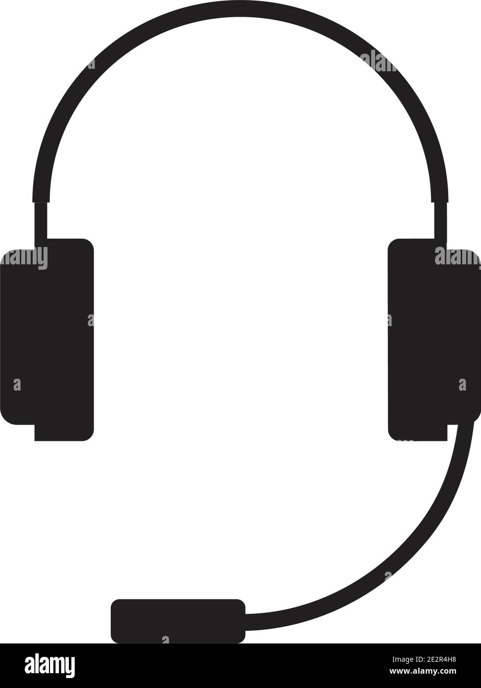headphones vector icon, call center icon Vector illustration design ...