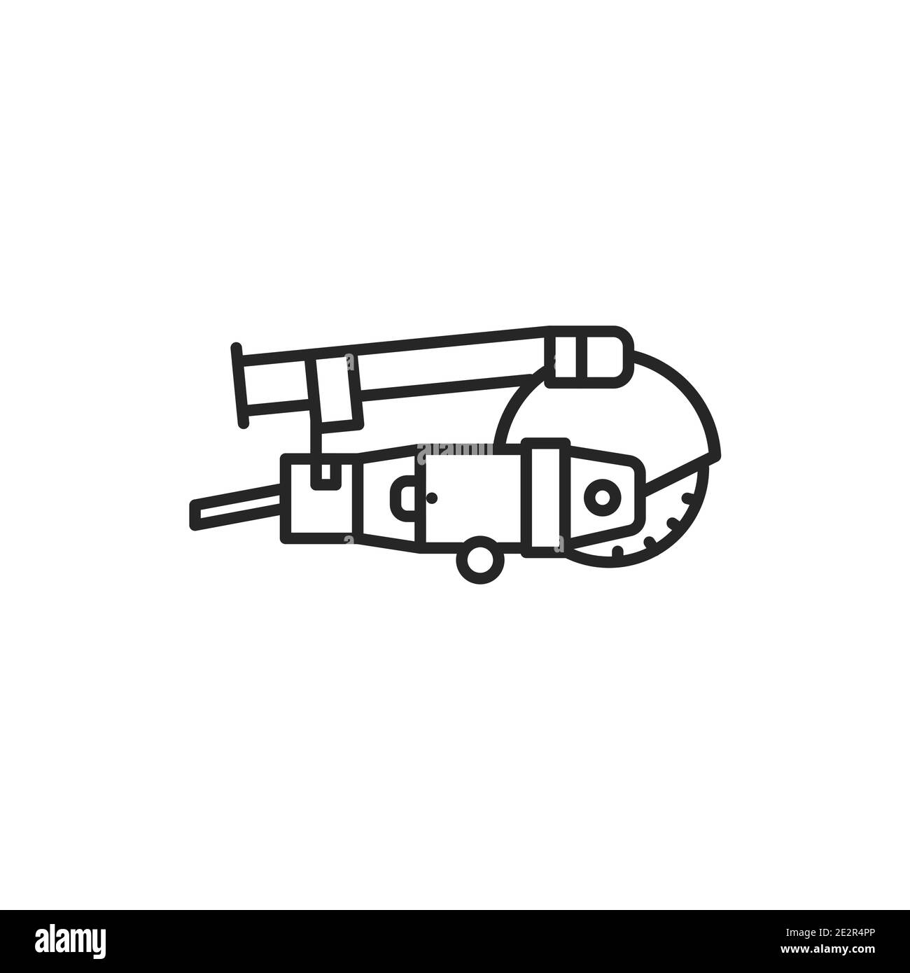 Electric wall chaser color line icon. Pictogram for web page, mobile ...