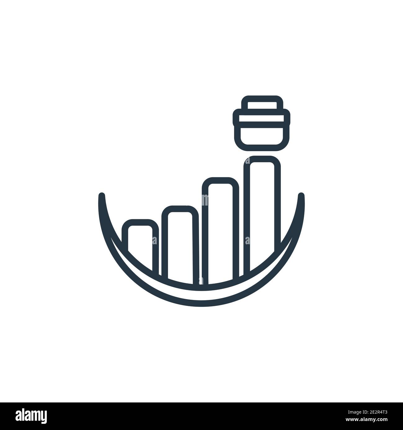 Professional advance outline vector icon. Thin line black professional ...