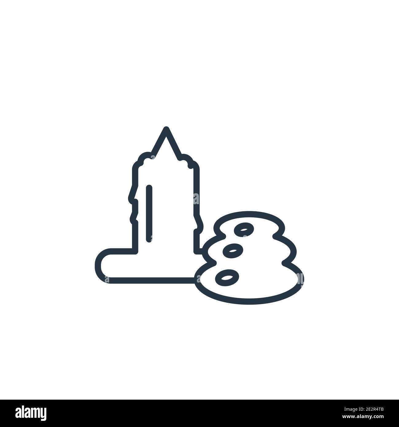 Spa tools outline vector icon. Thin line black spa tools icon, flat ...