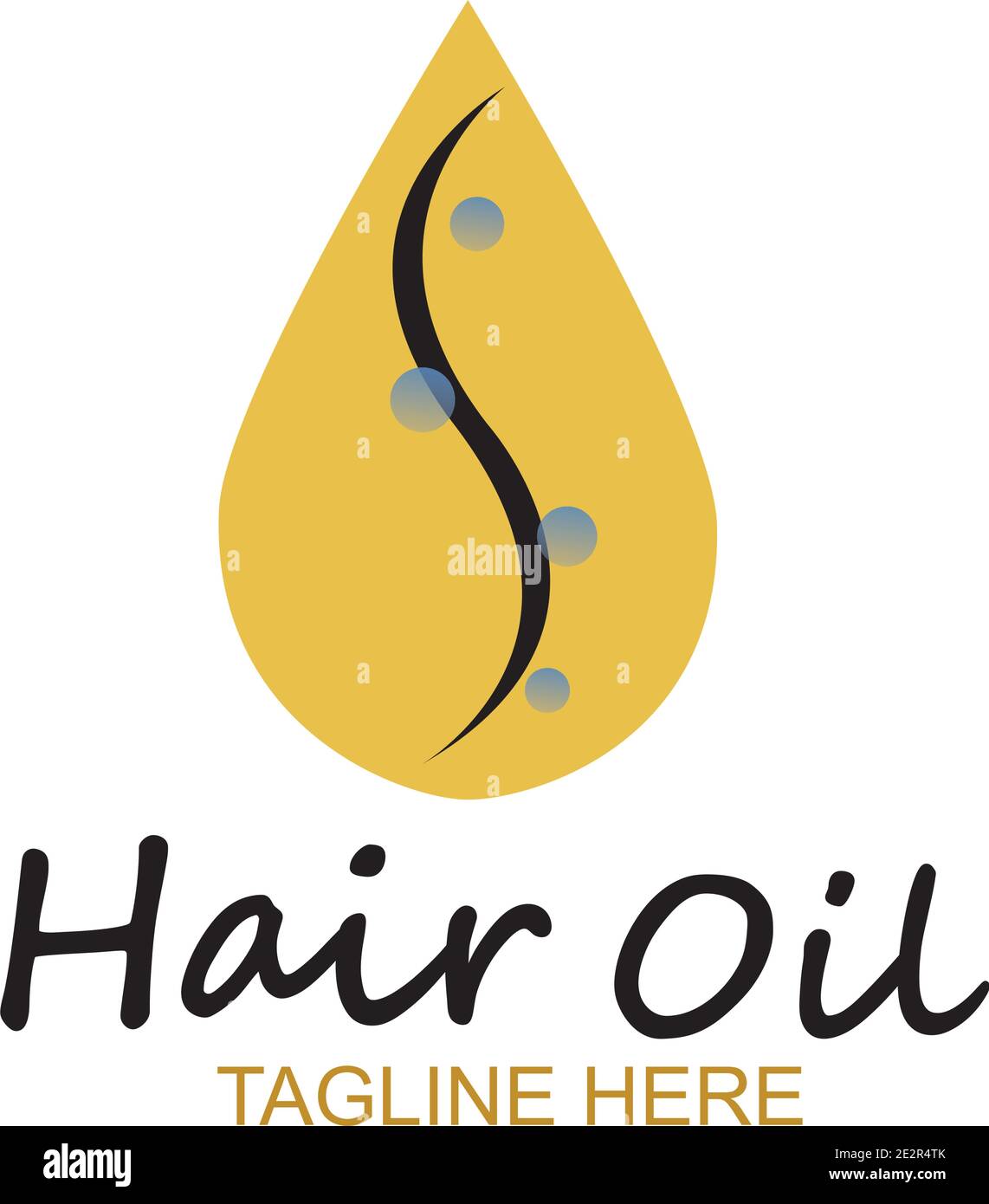 hair oil logo illustration design template Stock Vector Image & Art - Alamy
