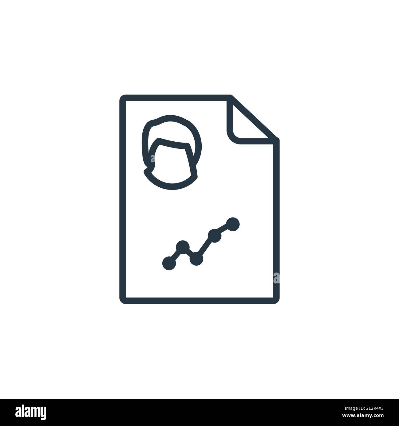 Demographic outline vector icon. Thin line black demographic icon, flat ...