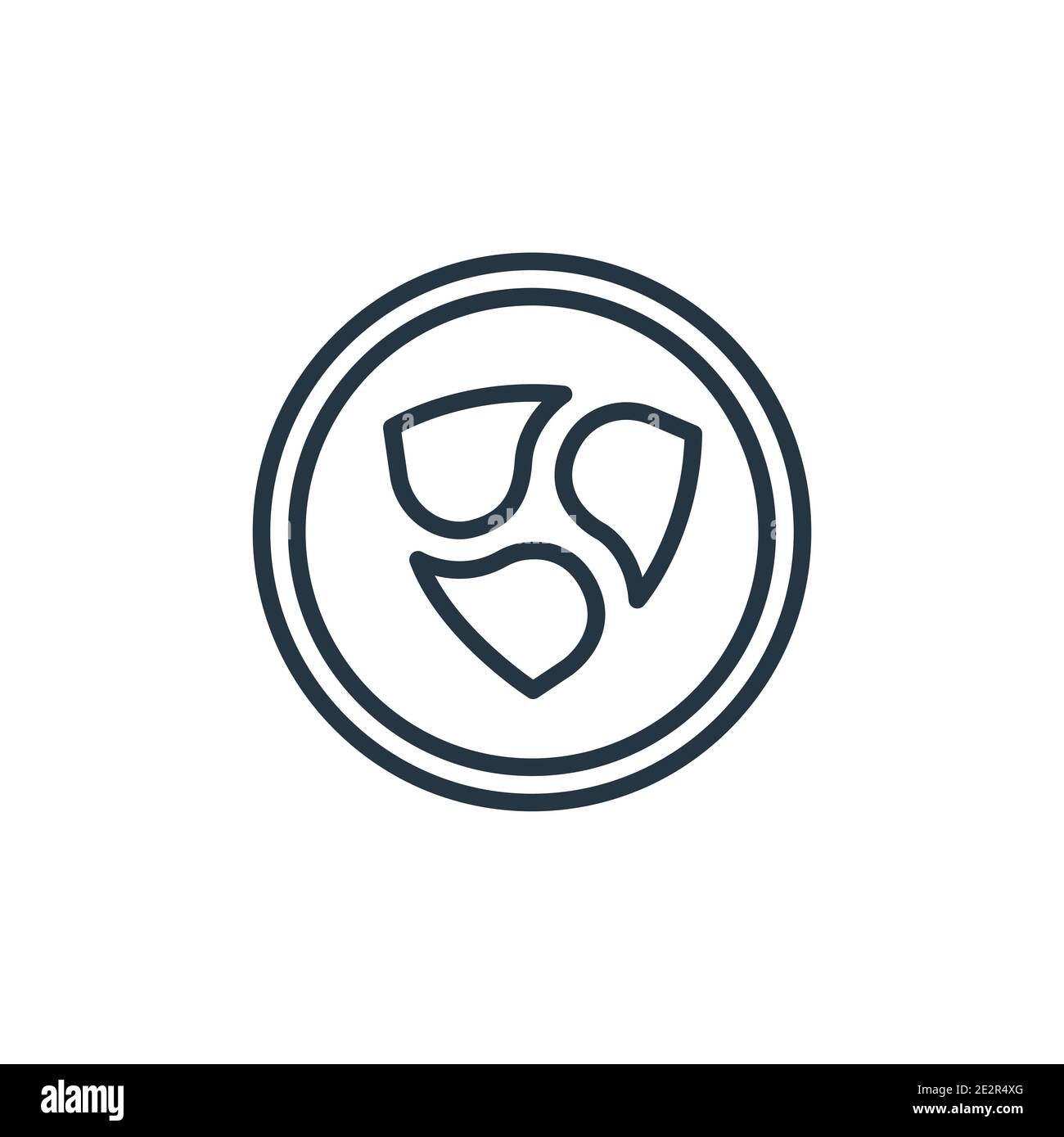 Peer to peer outline vector icon. Thin line black peer to peer icon ...