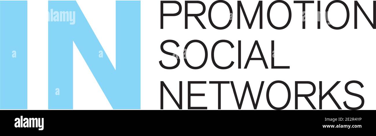 Vector logo of promotion in social networks Stock Vector Image & Art ...