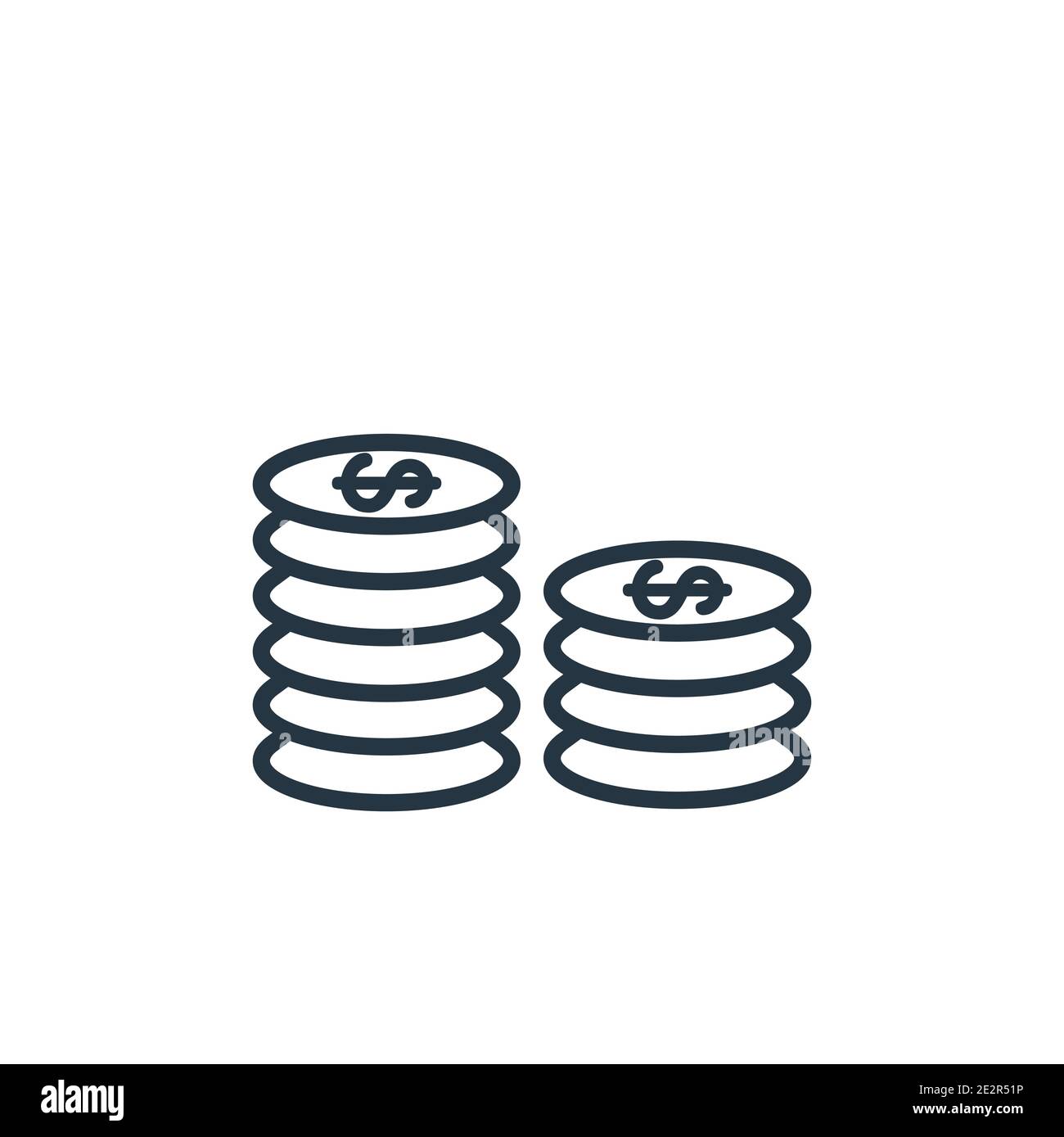 Funds outline vector icon. Thin line black funds icon, flat vector ...