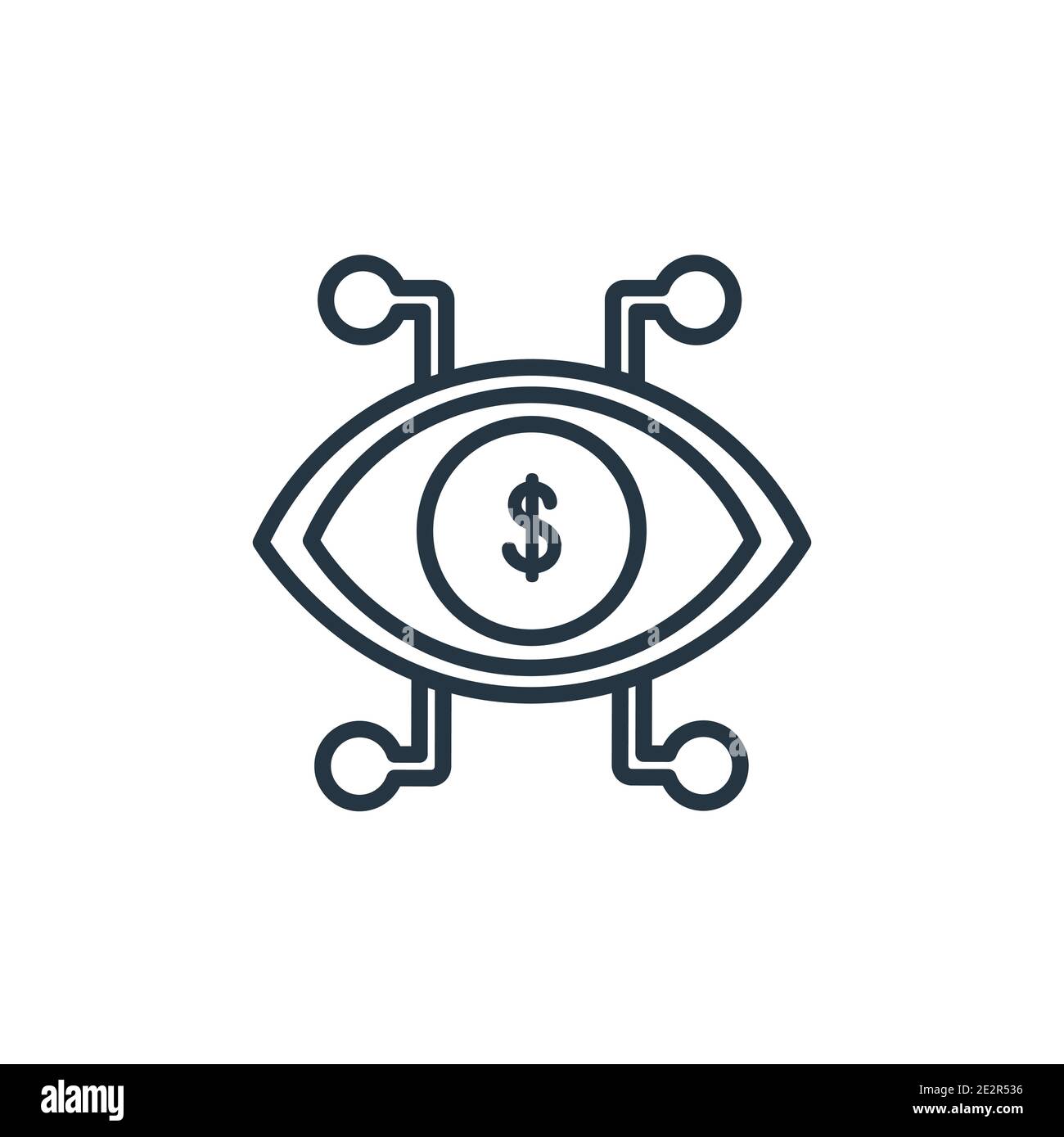 Bionic contact lens outline vector icon. Thin line black bionic contact ... Bionic contact lens outline vector icon. Thin line black bionic contact ...