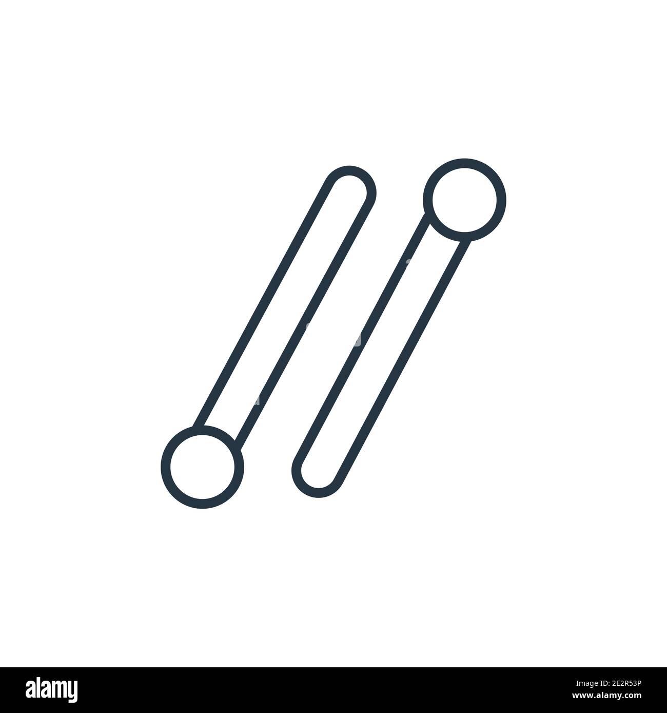 Lines outline vector icon. Thin line black lines icon, flat vector ...