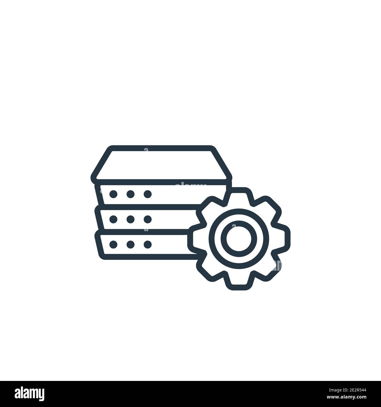 Technical support outline vector icon. Thin line black technical ...