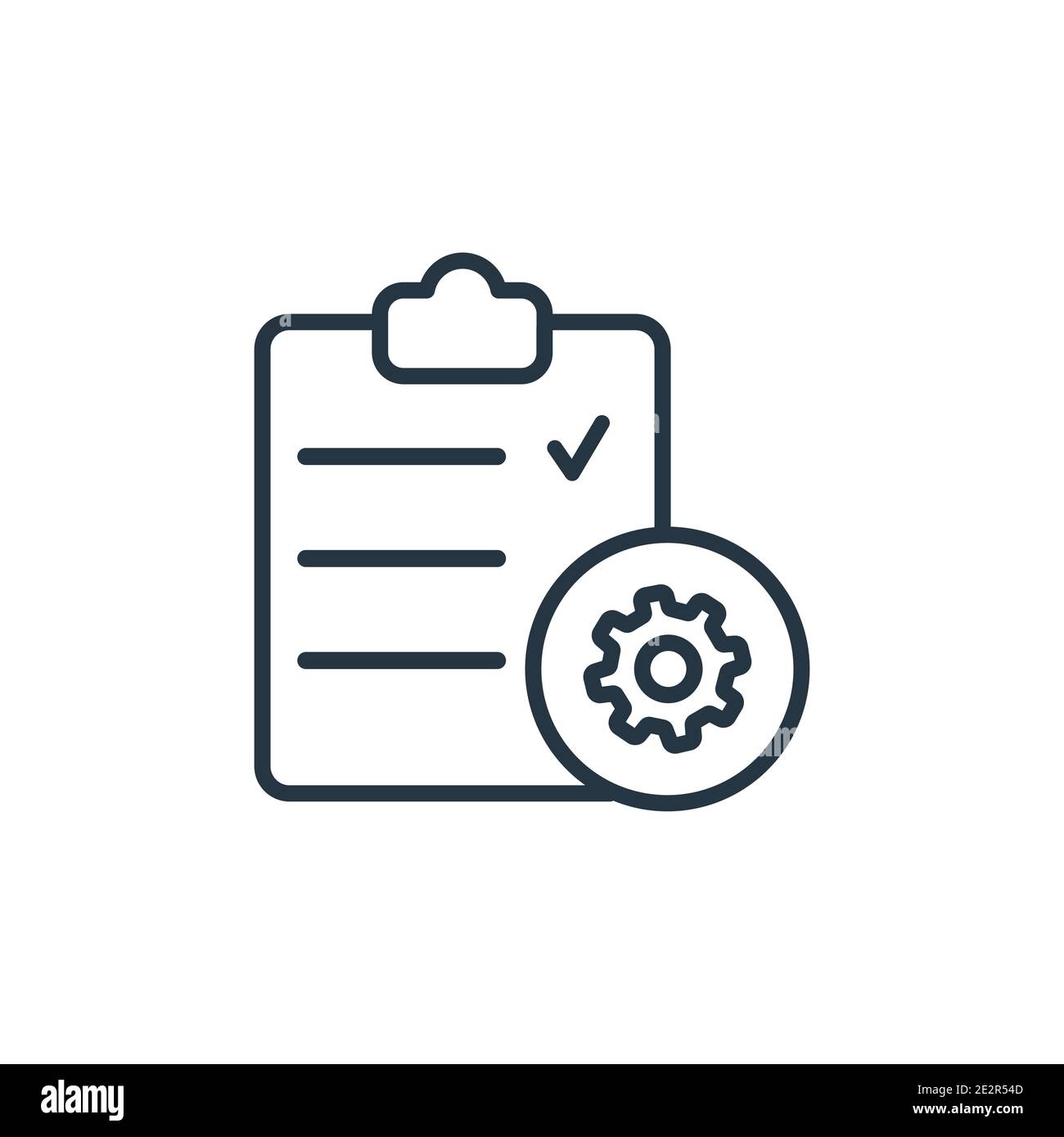 Project outline vector icon. Thin line black project icon, flat vector ...