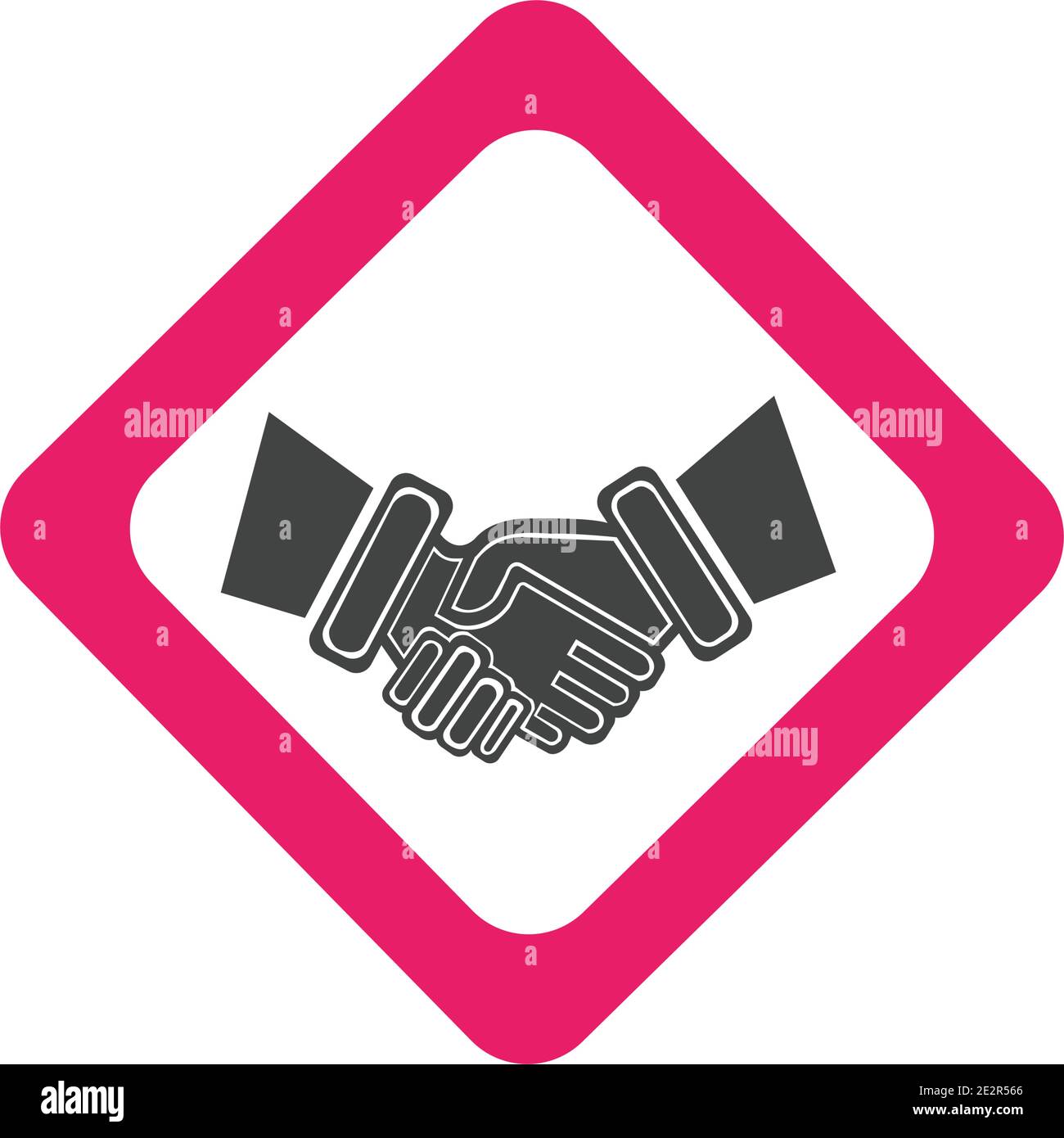 Hand Shake logo template Stock Vector Image & Art - Alamy