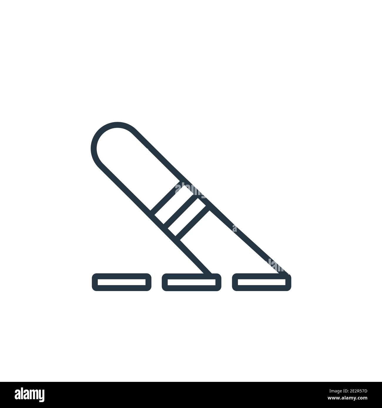 Slice outline vector icon. Thin line black slice icon, flat vector ...