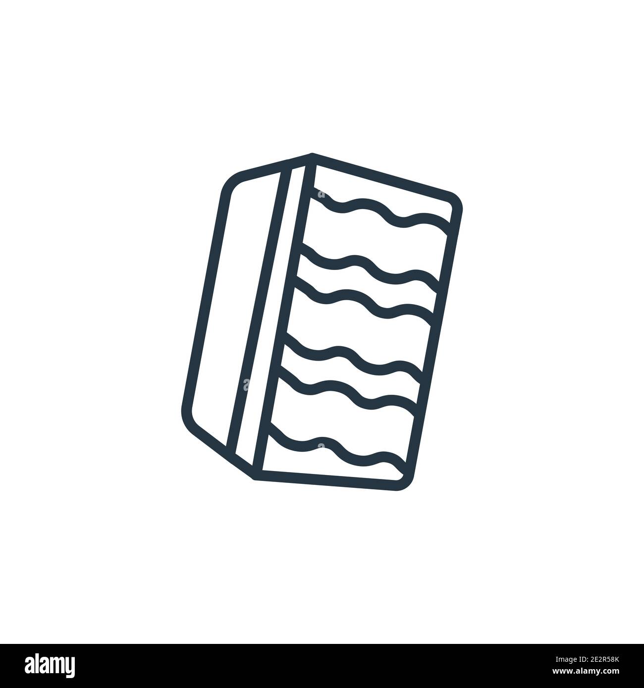 Compress cleanin outline vector icon. Thin line black compress cleanin ...