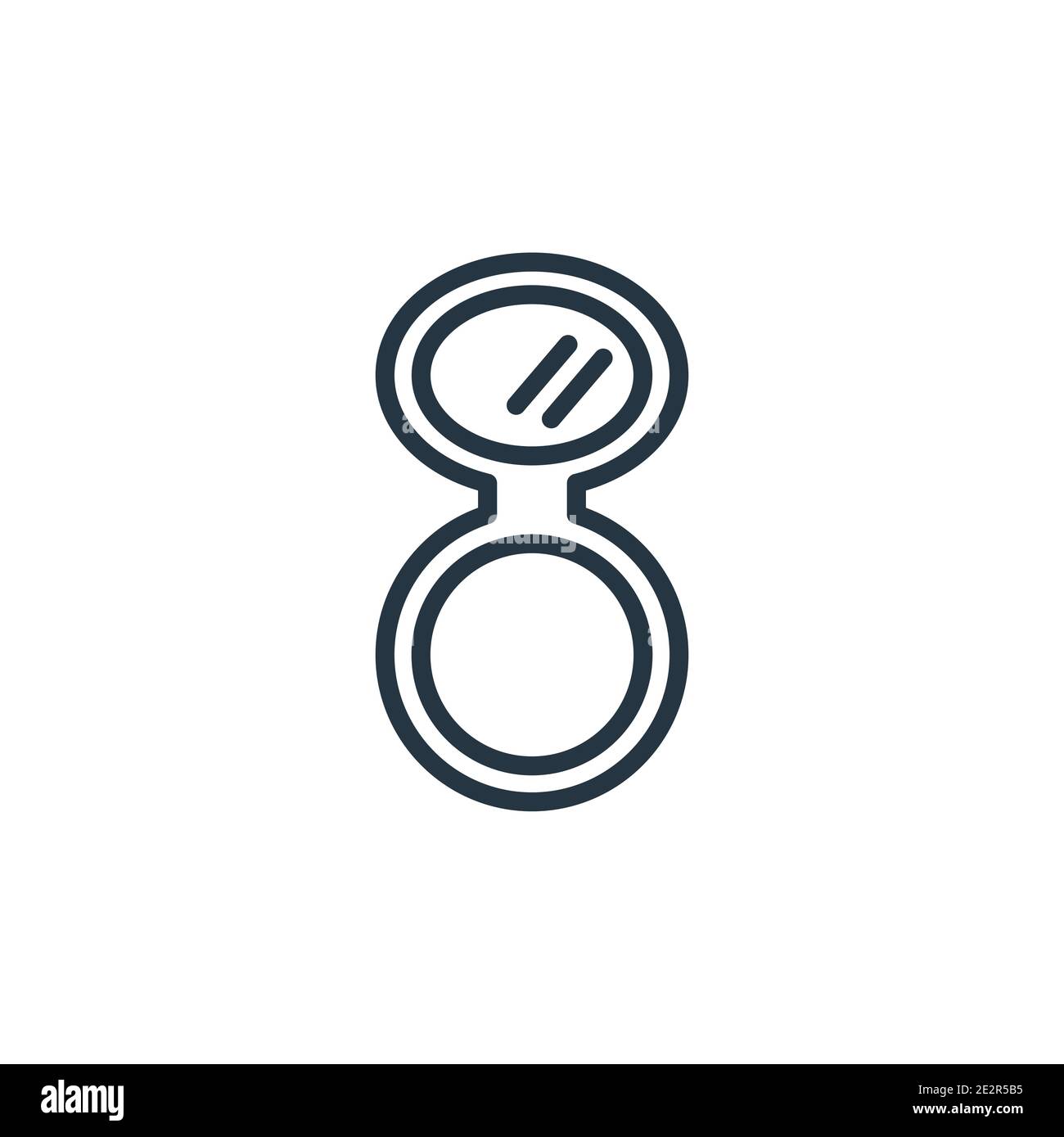 Powder outline vector icon. Thin line black powder icon, flat vector ...