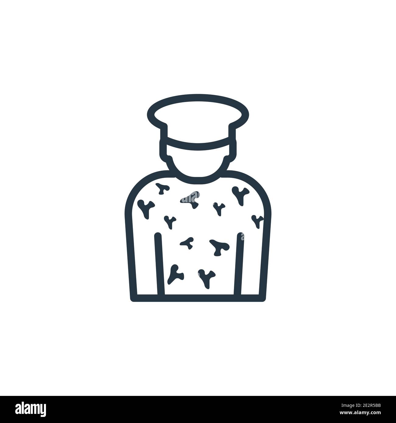 Conscription outline vector icon. Thin line black conscription icon ...