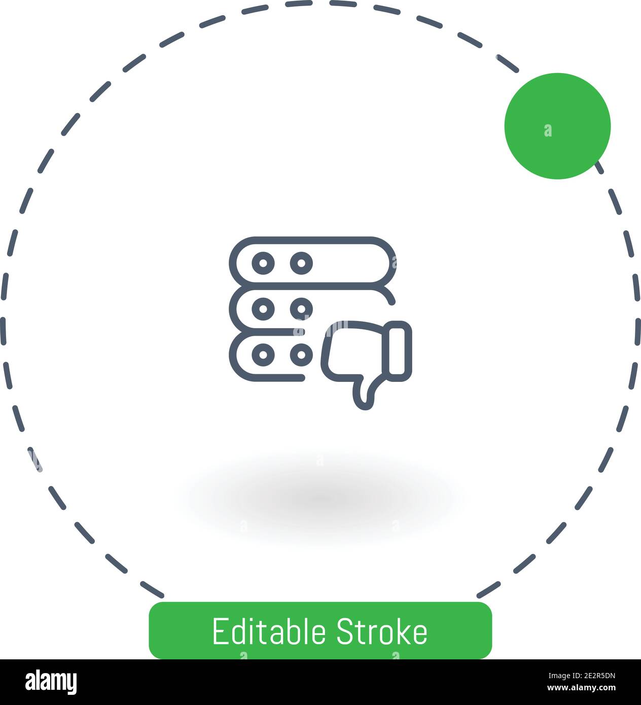 bad review vector icon editable stroke outline icons for web and mobile ...
