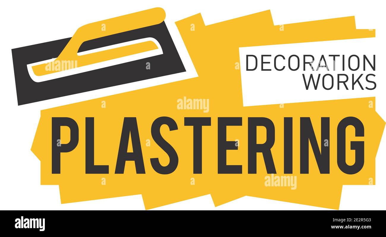 Vector logo of finishing company on plaster Stock Vector Image & Art ...
