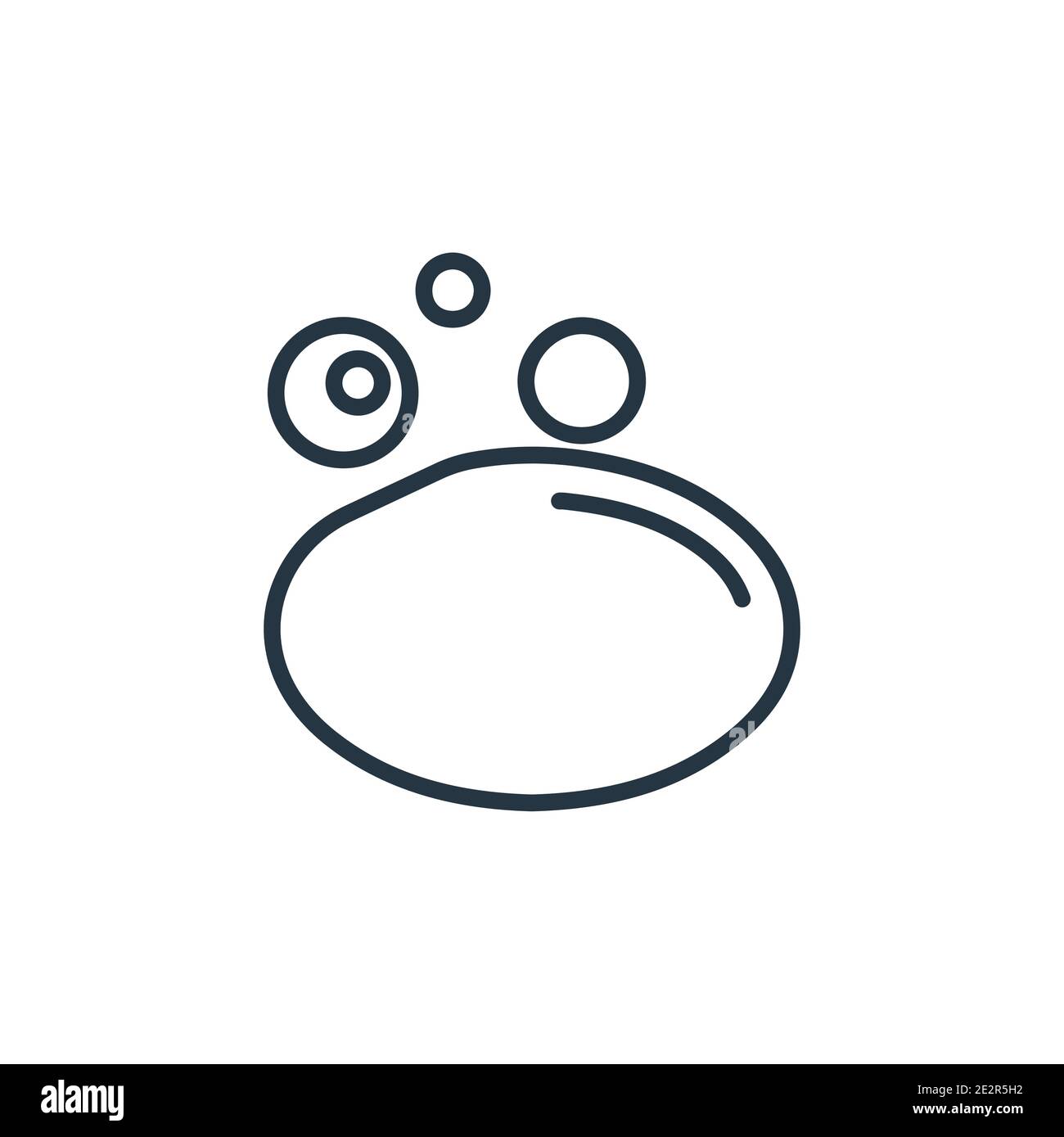 Soap outline vector icon. Thin line black soap icon, flat vector simple ...