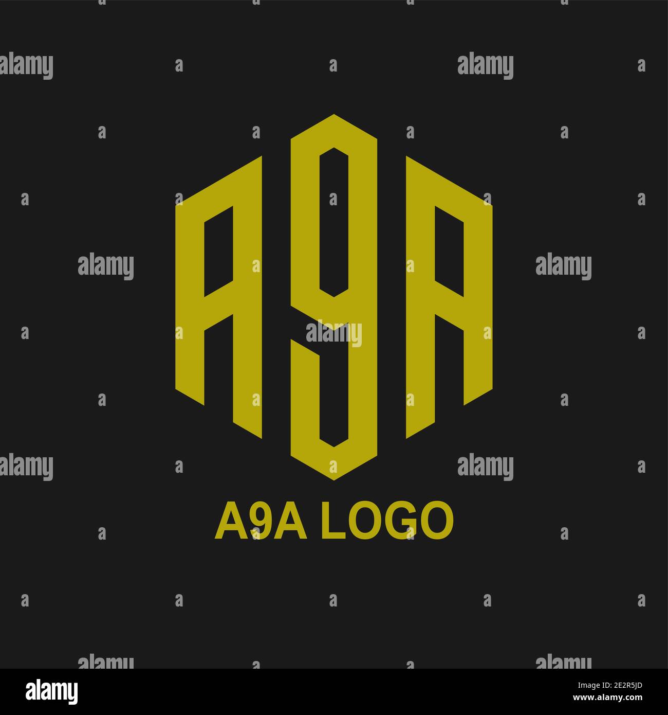 A9A Monogram Logo Design Stock Vector Image & Art - Alamy