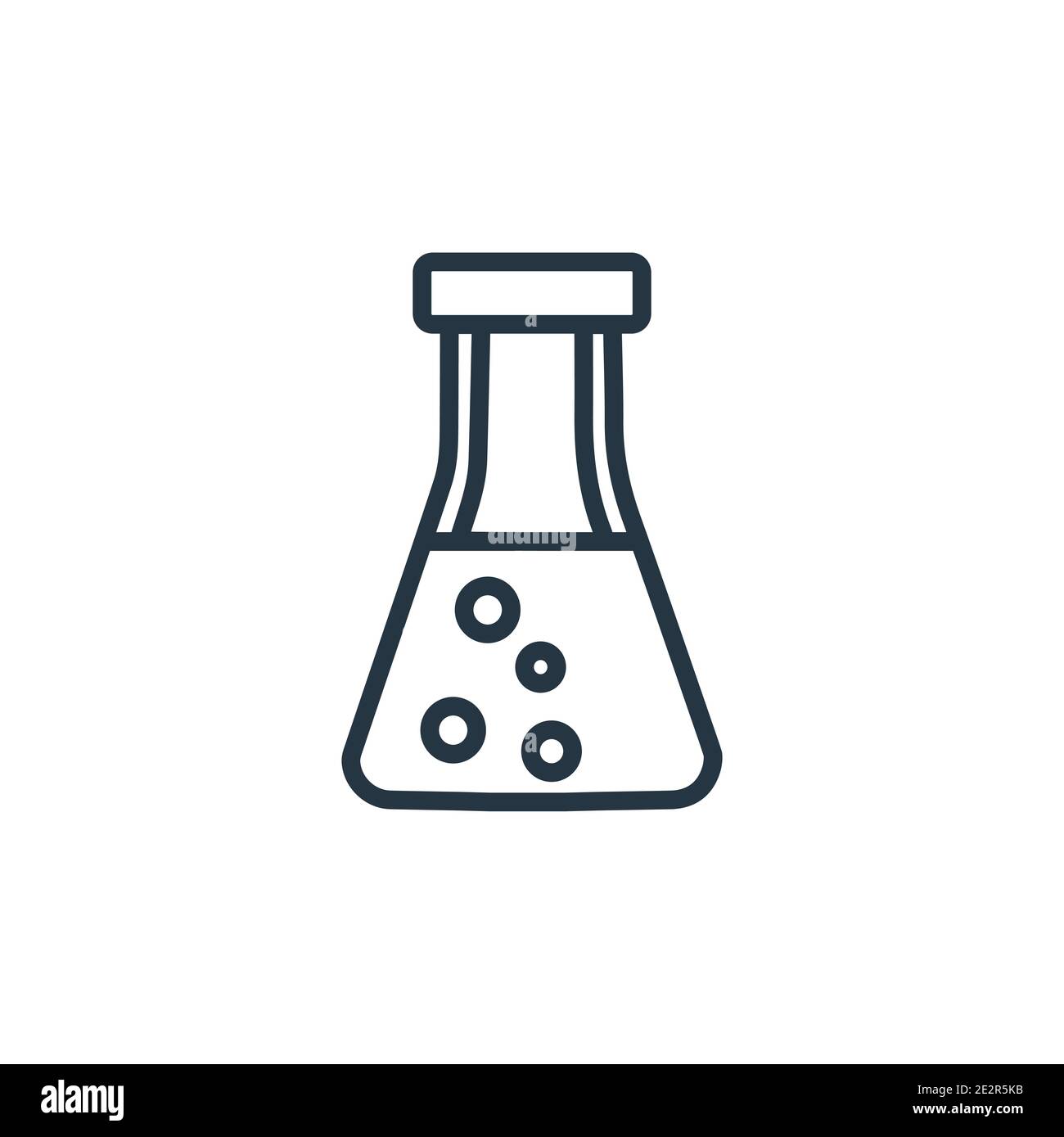 Science outline vector icon. Thin line black science icon, flat vector ...