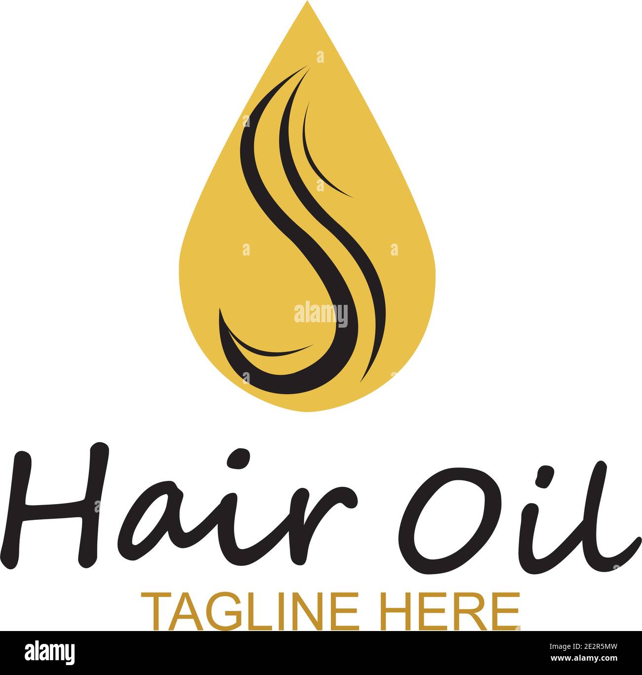 hair oil logo illustration design template Stock Vector Image & Art - Alamy
