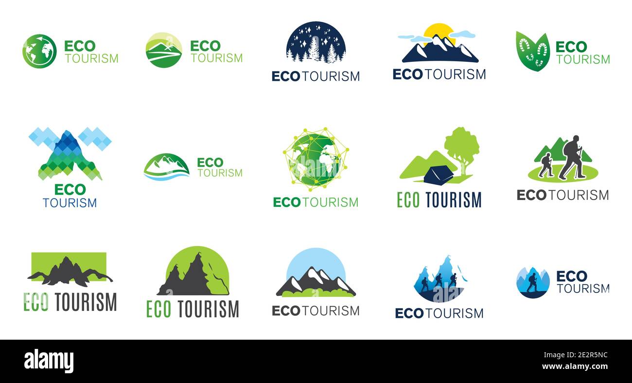 Vector logo of eco-travel, tourism Stock Vector Image & Art - Alamy