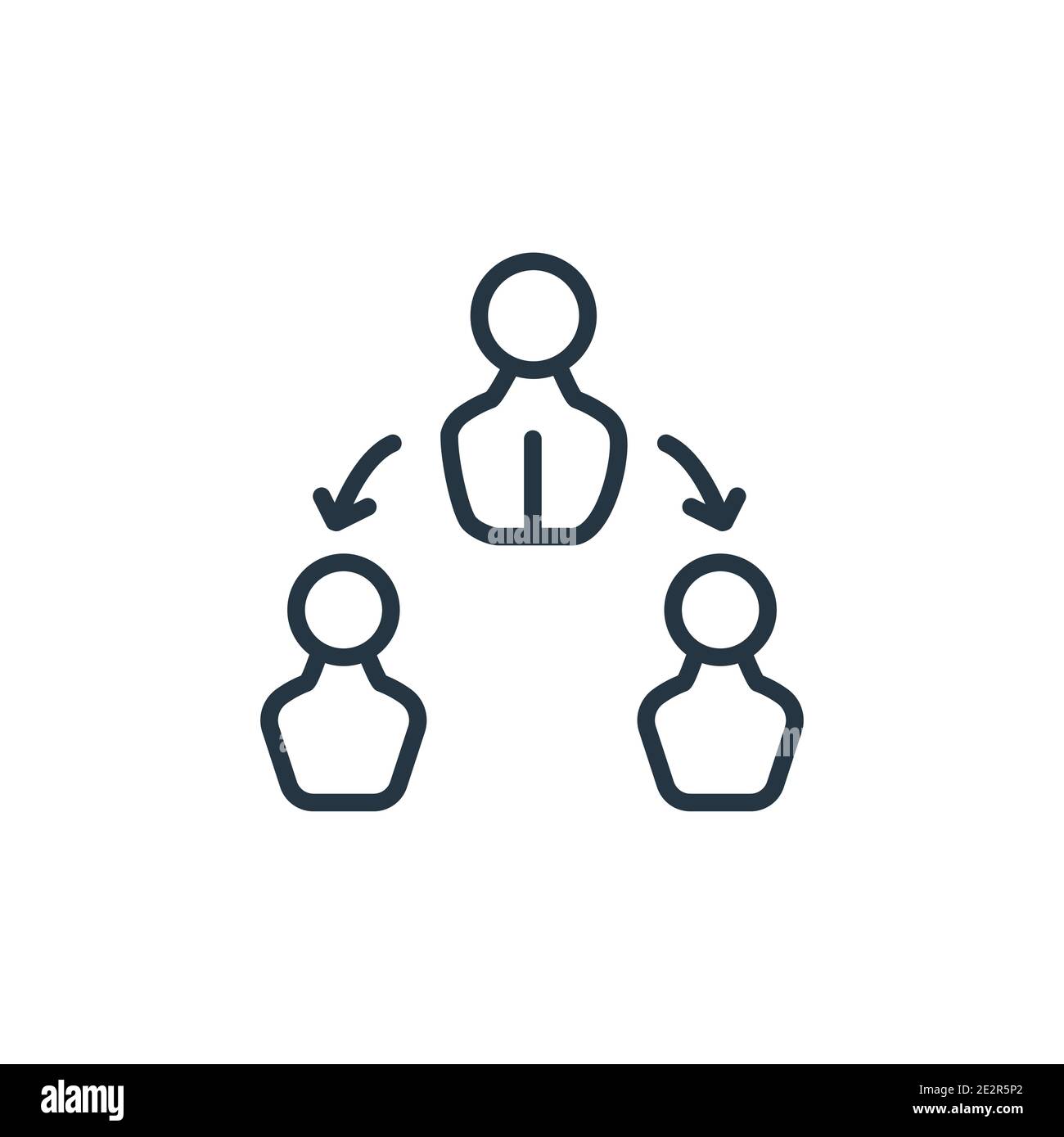 Hierarchical structure outline vector icon. Thin line black ... Hierarchical structure outline vector icon. Thin line black ...