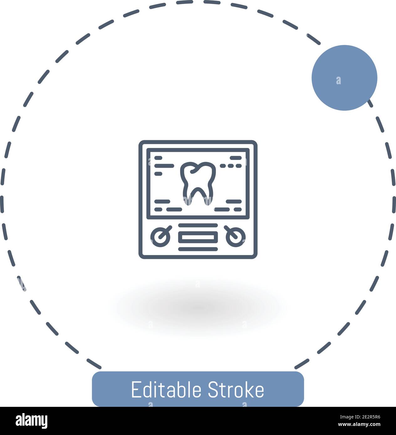 orthopantomogram vector icon editable stroke outline icons for web and mobile Stock Vector Image ...