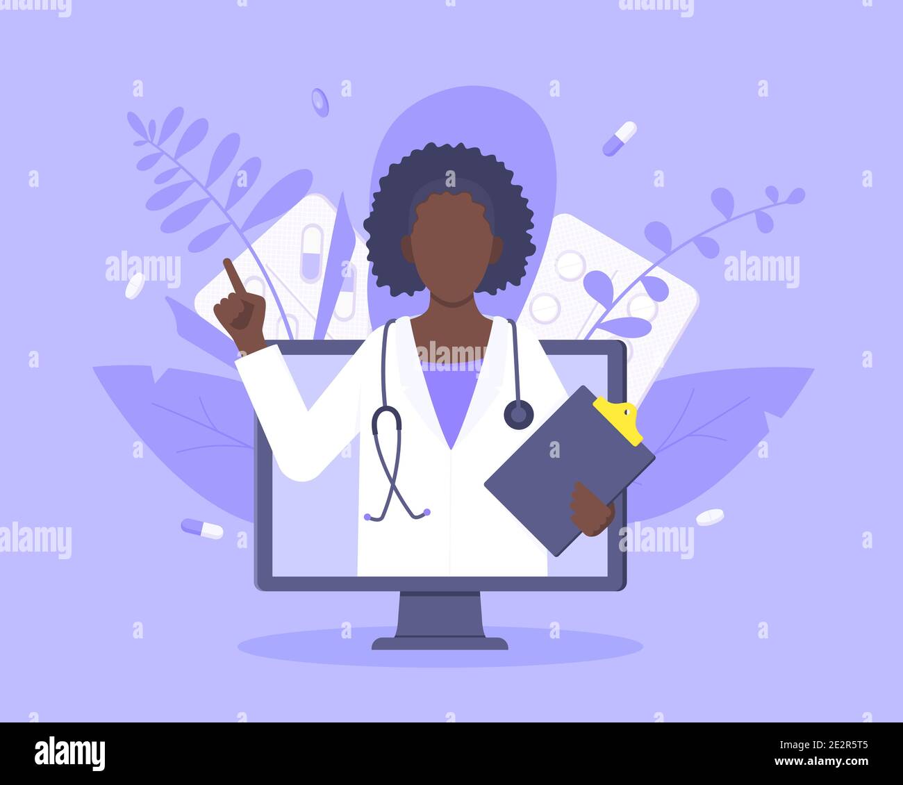 Medic computer Stock Vector Images - Alamy