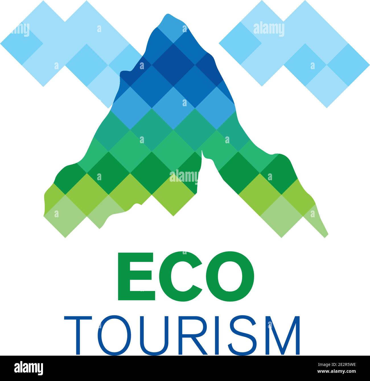 Vector logo of eco-travel, tourism and camping Stock Vector Image & Art ...