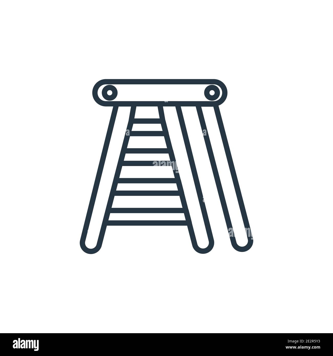 Construction worker climbing up ladder Stock Vector Images - Alamy