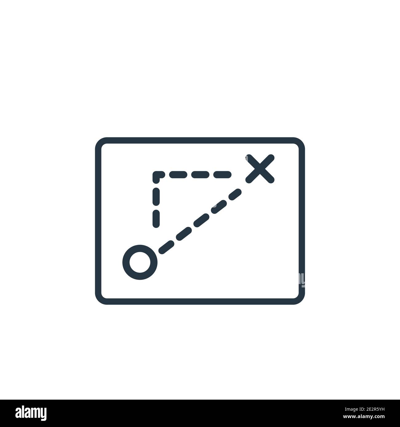 Military strategy outline vector icon. Thin line black military ...