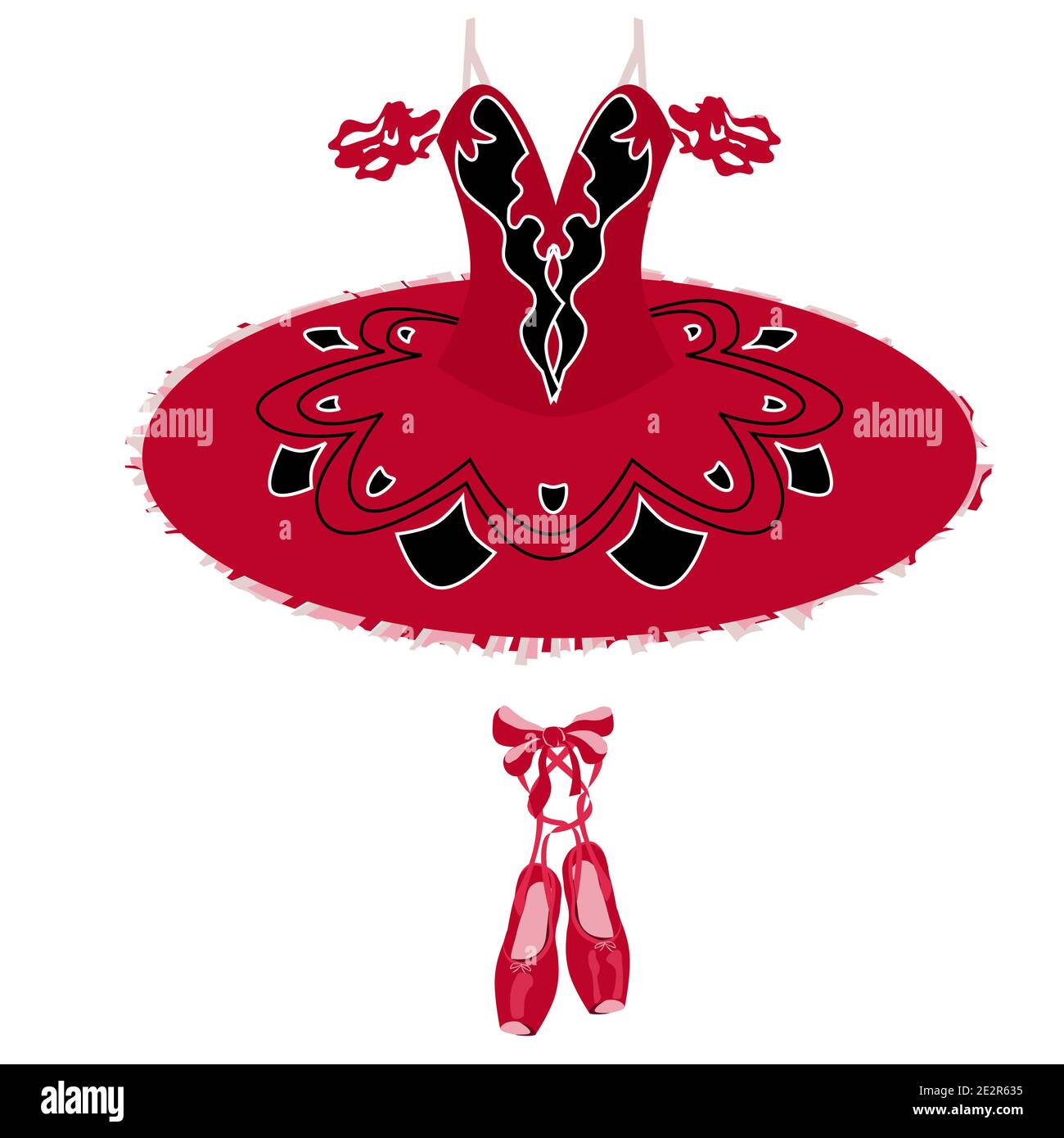 Cartoon Red Tutu