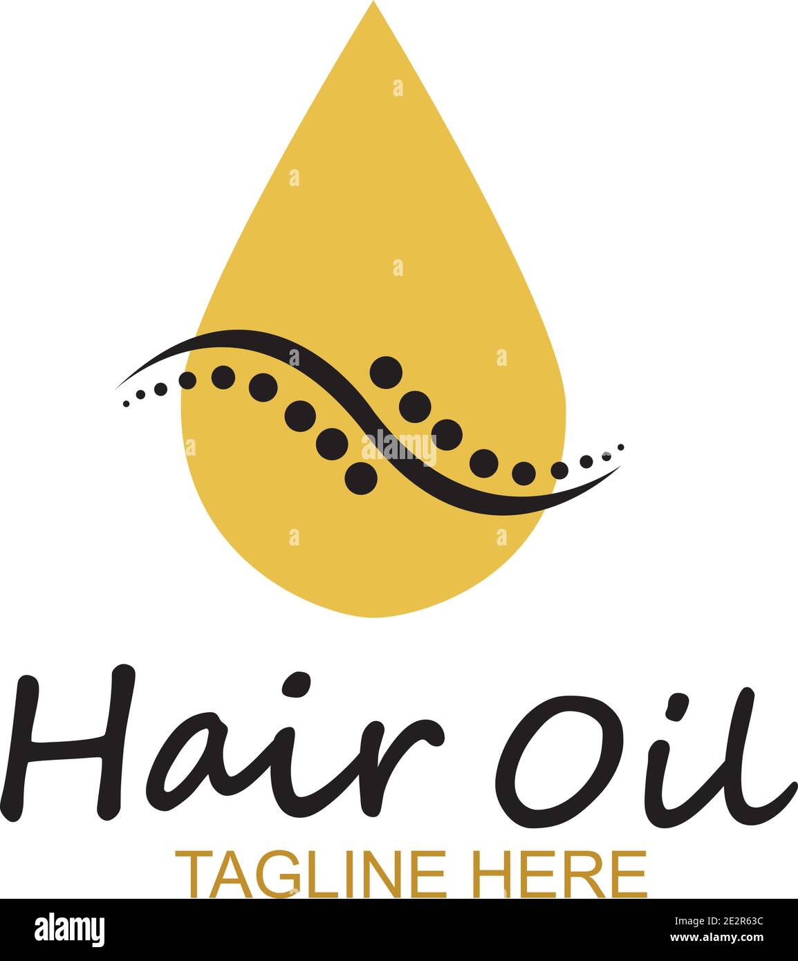 hair oil logo illustration design template Stock Vector Image & Art - Alamy