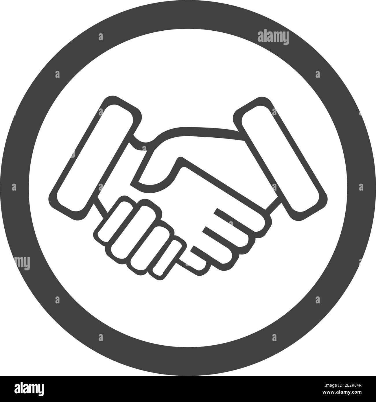 Hand Shake logo template Stock Vector Image & Art - Alamy